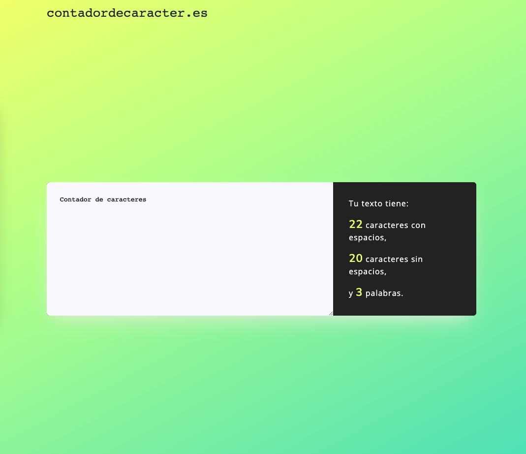 Contador de caracteres Online 🧮 ¡Sin publicidad, ni Spam!